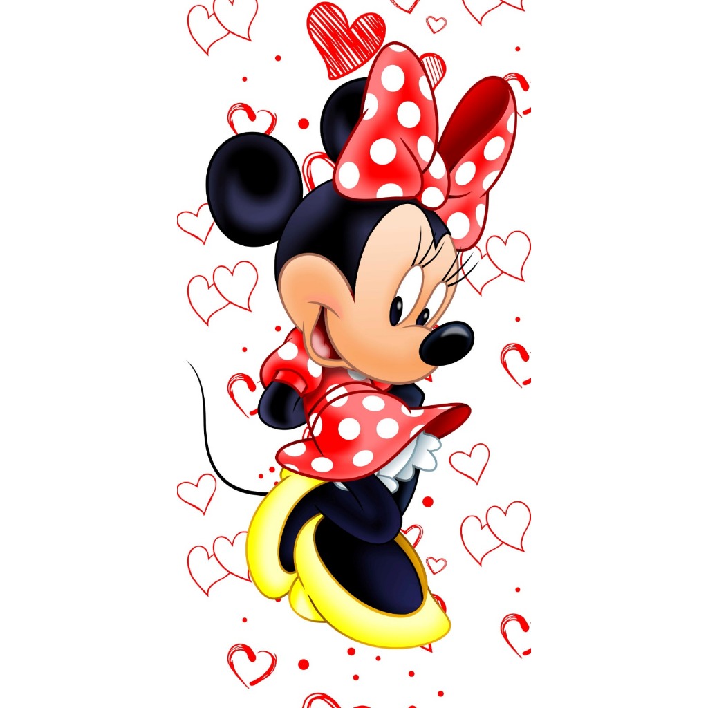 PAINEL VERTICAL EM TECIDO SUBLIMADO MINNIE VERMELHA | Shopee Brasil