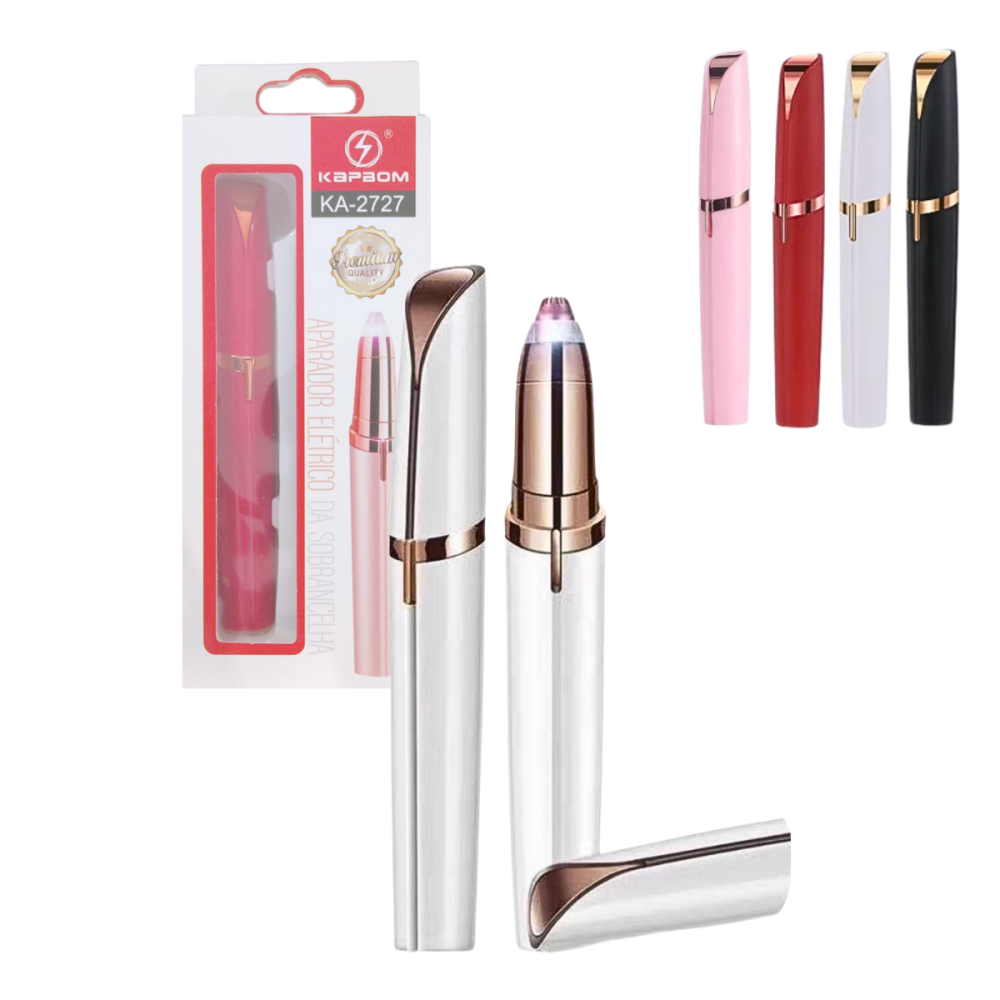 Caneta Aparador de Sobrancelhas e Pelos Portátil Recarregável Kapbom KA-2727 | Shopee Brasil