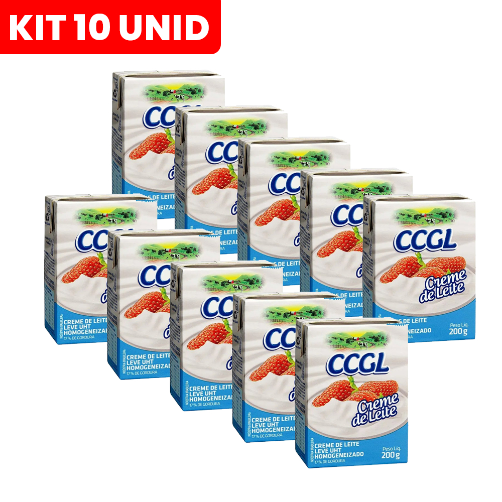 Creme de Leite CCGL 17% 200g – Uso Profissional p/ Confeiteiras | KIT ...