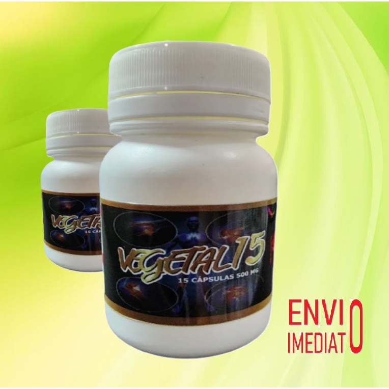Vegetal 15 kit 2 Potes com 15 Capsulas 100% Original premium | Shopee ...