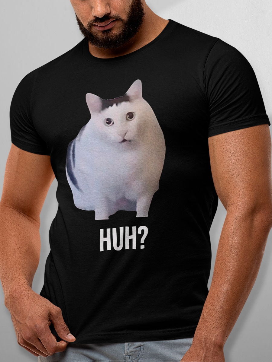 Camiseta Meme Gato Huh Meme Engraçada 100% Algodao Qualidade Unissex ...