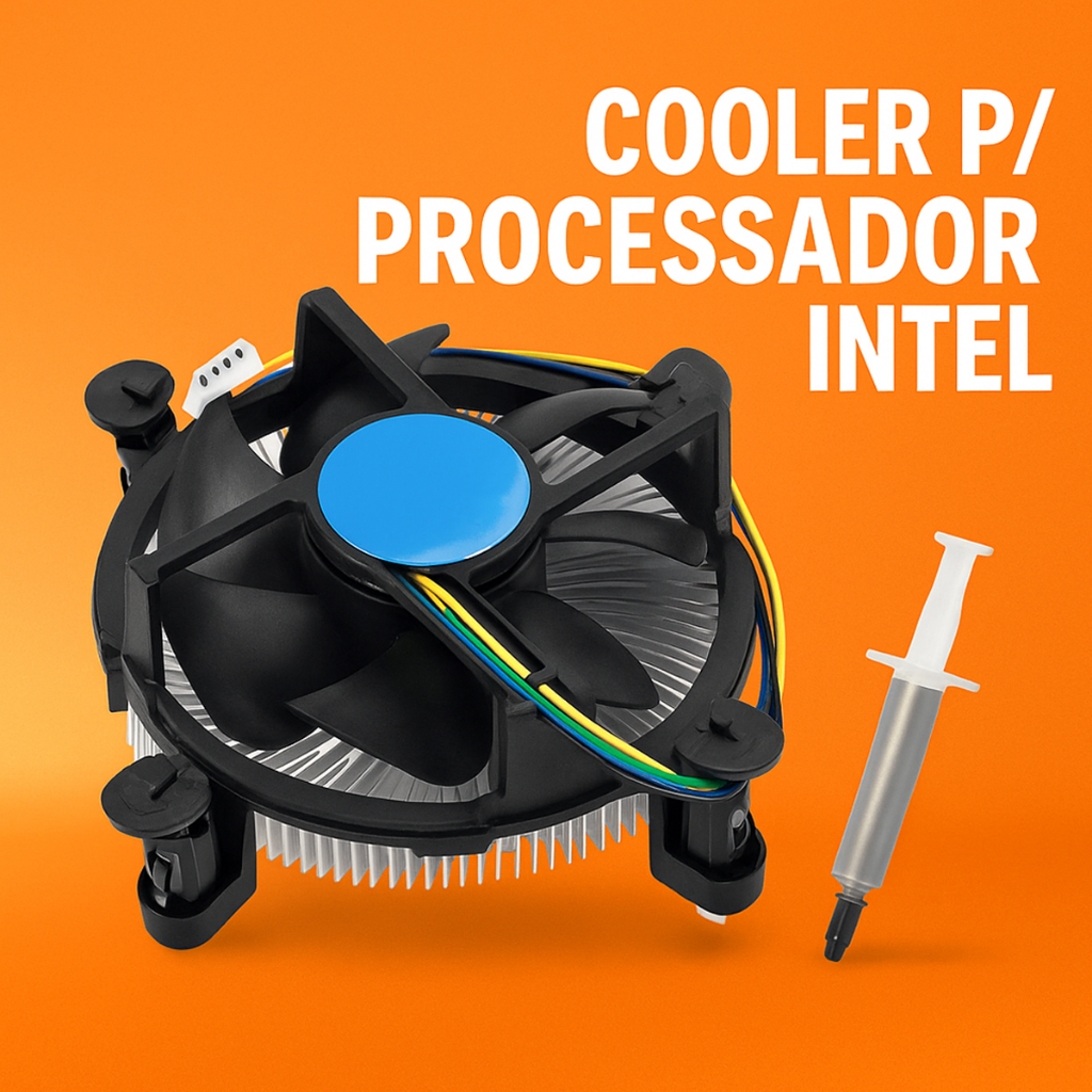 Cooler Processador Intel | Revenger | LGA 775 1155 1150 1151 | 3 Pinos ...