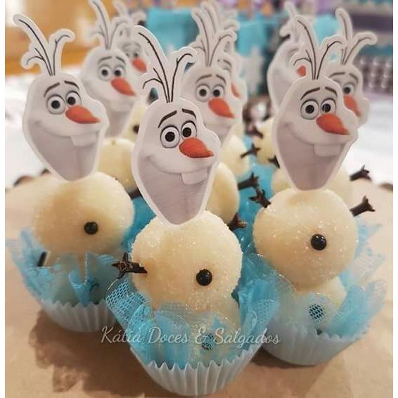 ENVIO IMEDIATO - Kit toppers para doces Frozen - Toppers para doces ...