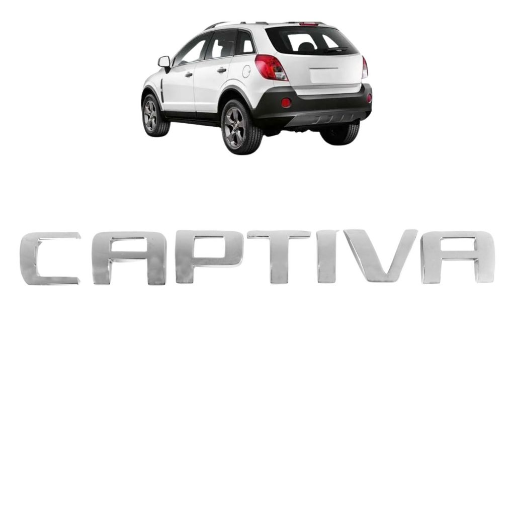 Emblema letreiro CAPTIVA – Captiva 2008 a 2017 - Cromado | Shopee Brasil