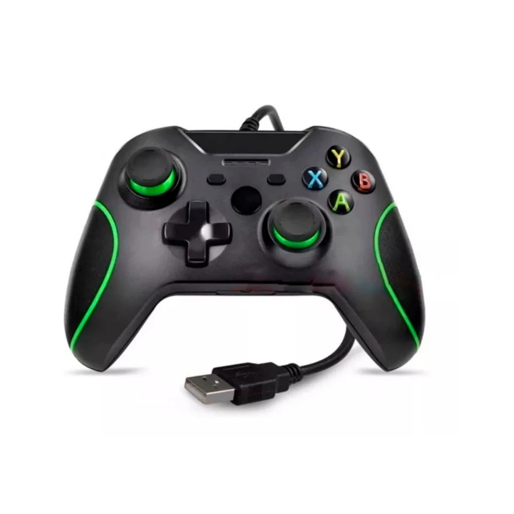 Controle One Pc Usb com fio Joystick compativel para xbox | Shopee Brasil
