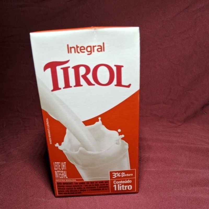 Leite Integral Tirol 1litro. | Shopee Brasil