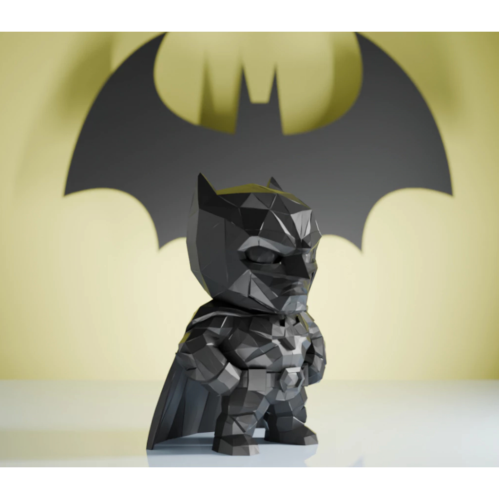 Miniatura Batman Low Poly 3D em PLA – Decoração Mini Cavaleiro das ...