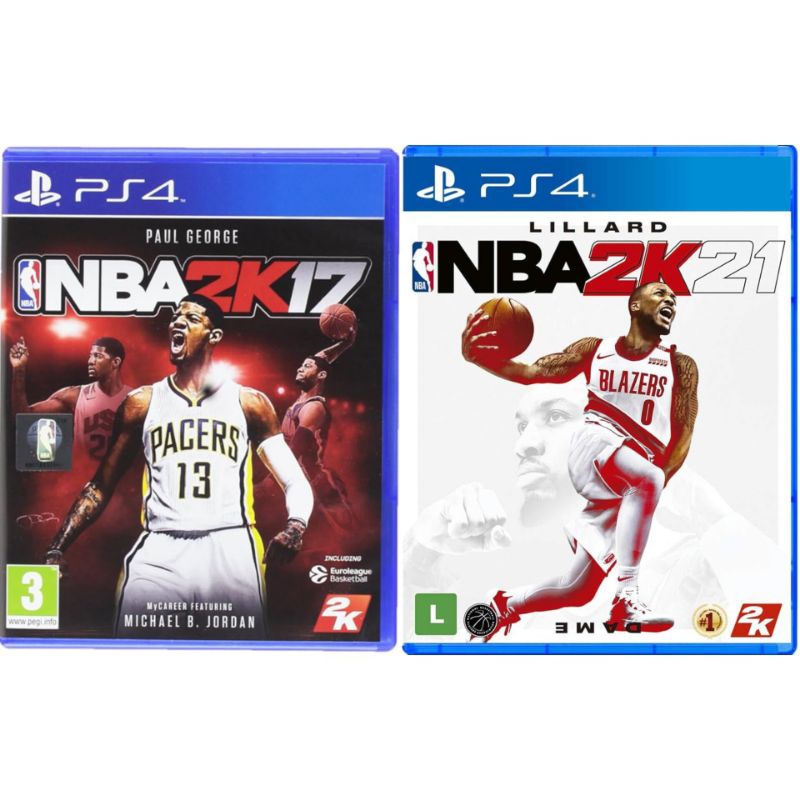 NBA 2K17 e NBA 2K21 Ps4 Mídia Fisica Originais | Shopee Brasil