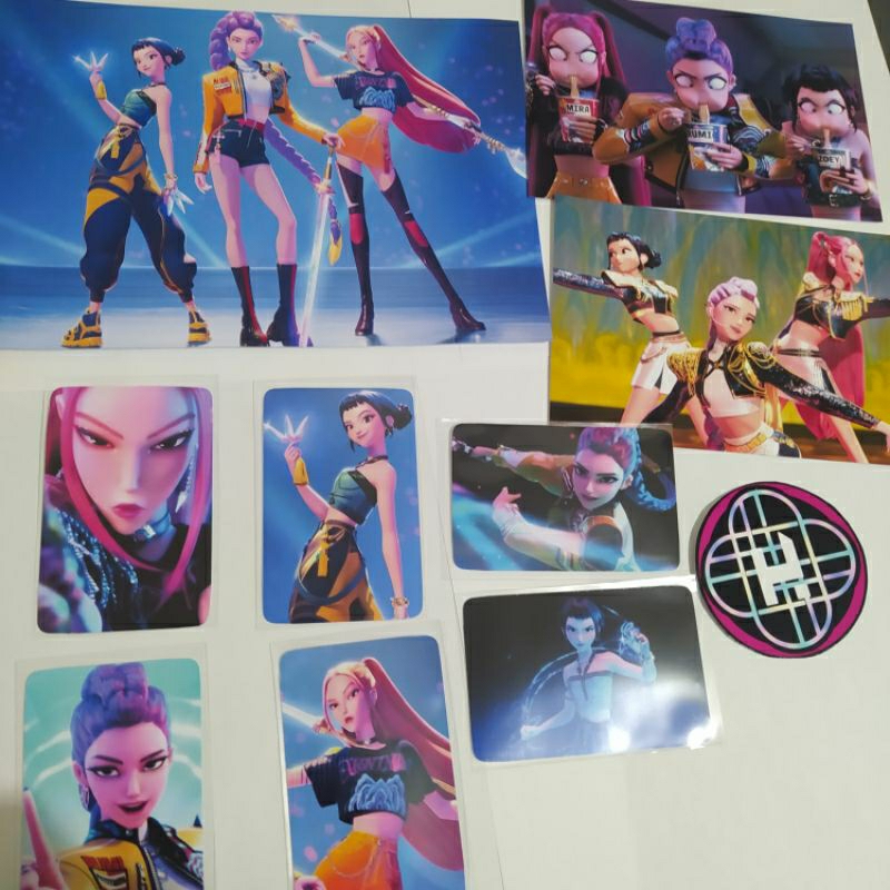 K-POP DEMON HUNTERS - SAJA BOYS - KIT - FANMADE - PHOTOCARD | Shopee Brasil