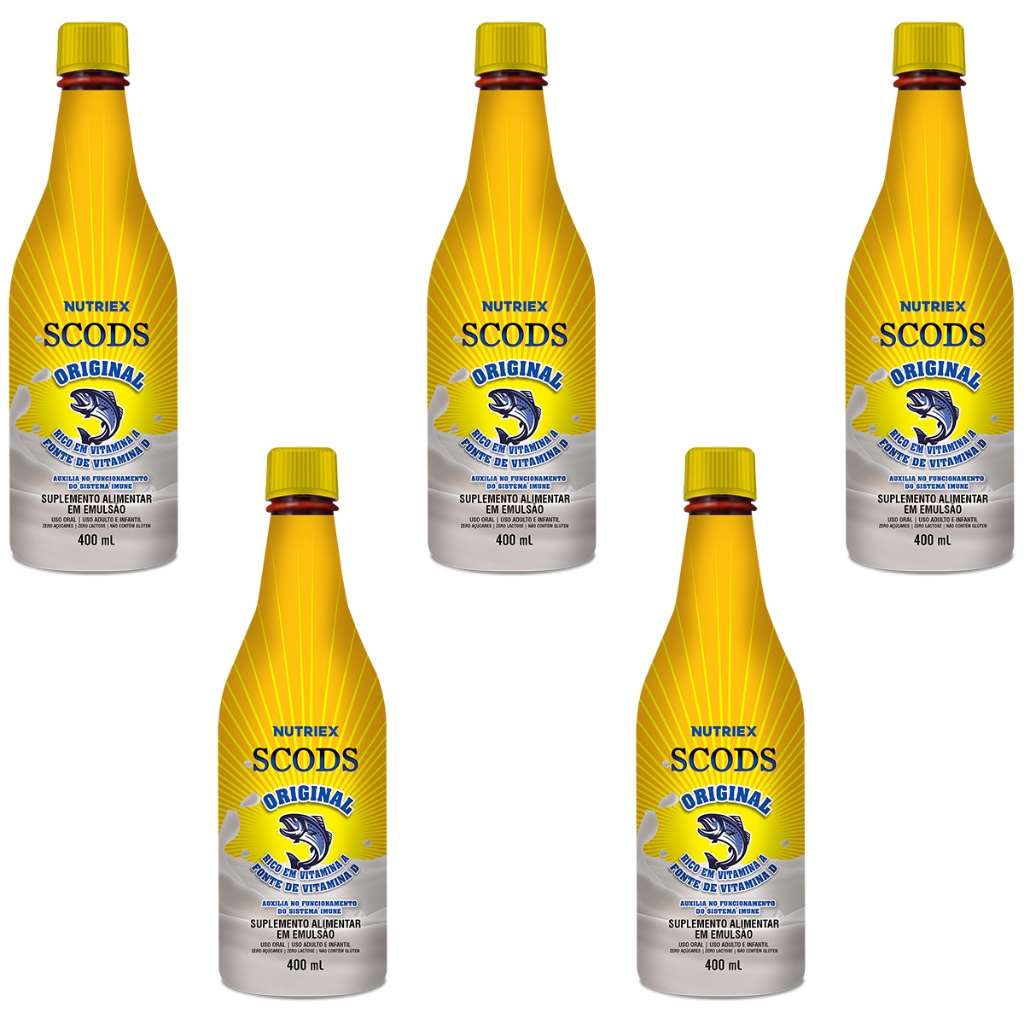 Kit 5 Suplemento Scods Original 400ml | Shopee Brasil
