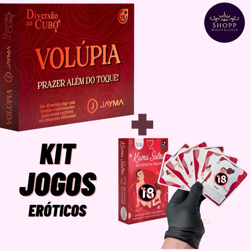 Kit Baralho Jogo Erótico Kama Sutra + Jogo Volúpia de Tabuleiro Jogo ...