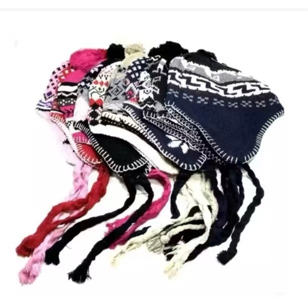 Touca Gorro Peruana Adulto Inverno Chaves com Protetor de Orelha ...