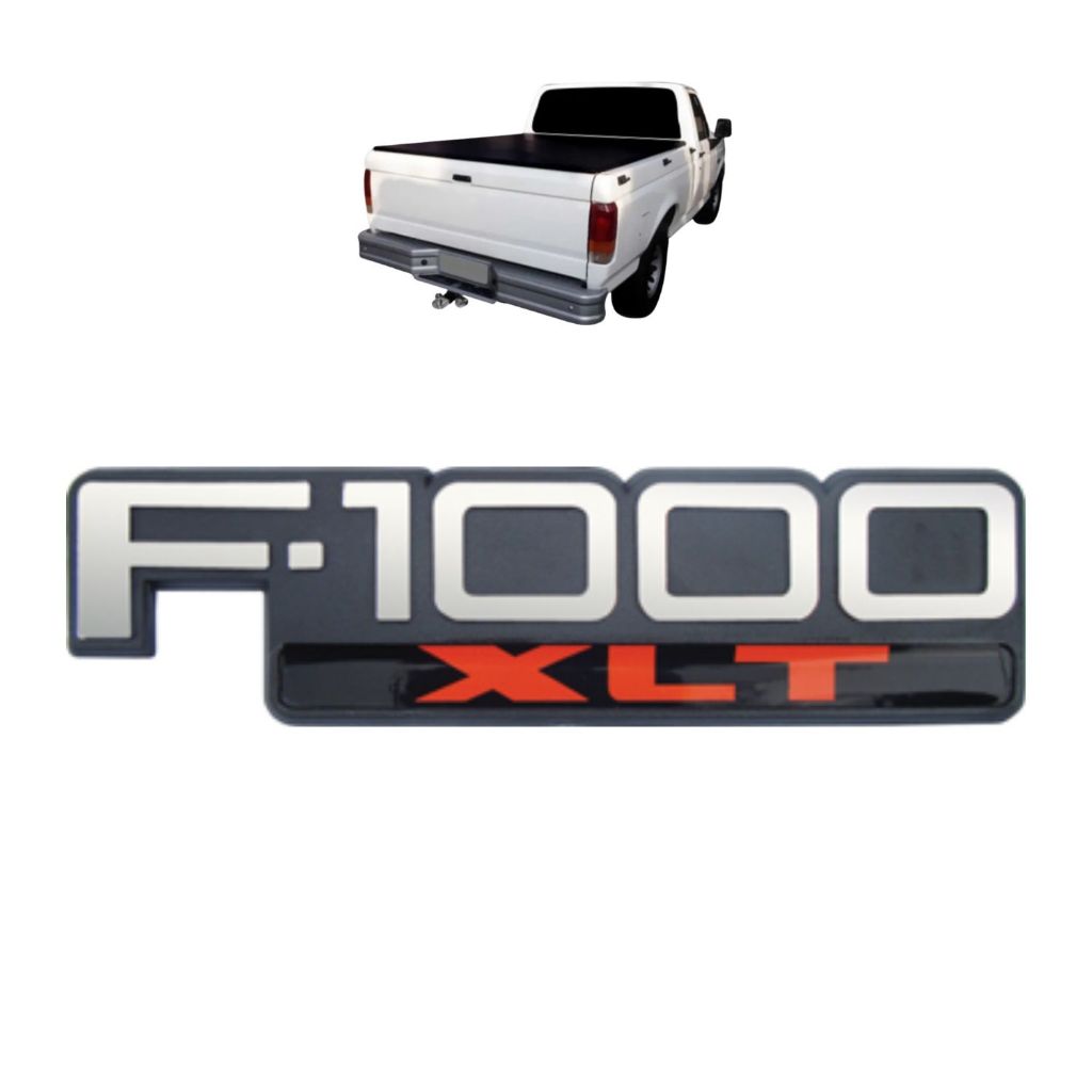 Emblema letreiro F1000 XLT – F1000 XLT 1999 a 2000 – com HOT STAMPING ...
