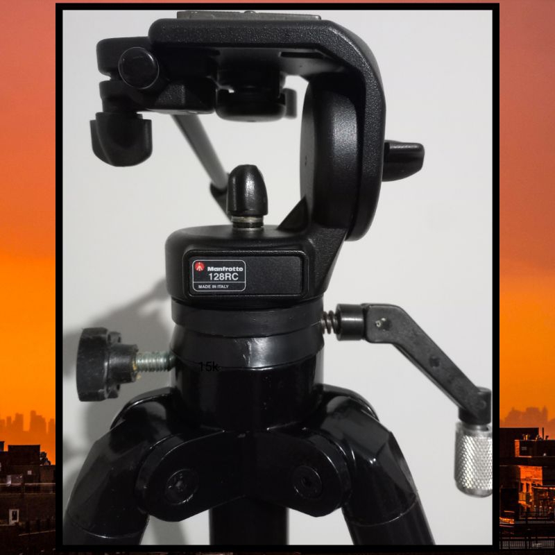 CABEÇA MANFROTTO 128RC HIDRÁULICA COM TRIPÉ. FOTO, VÍDEO. | Shopee Brasil