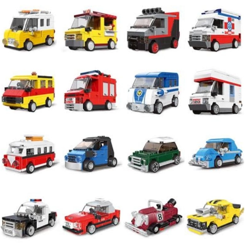 Blocos de Montar carros fricção mini racing pacemaker compatíveis com ...