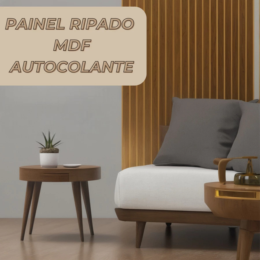 Kit 100 Revestimento Painel De Parede Ripado Decorativo MDF PREMIUM ...