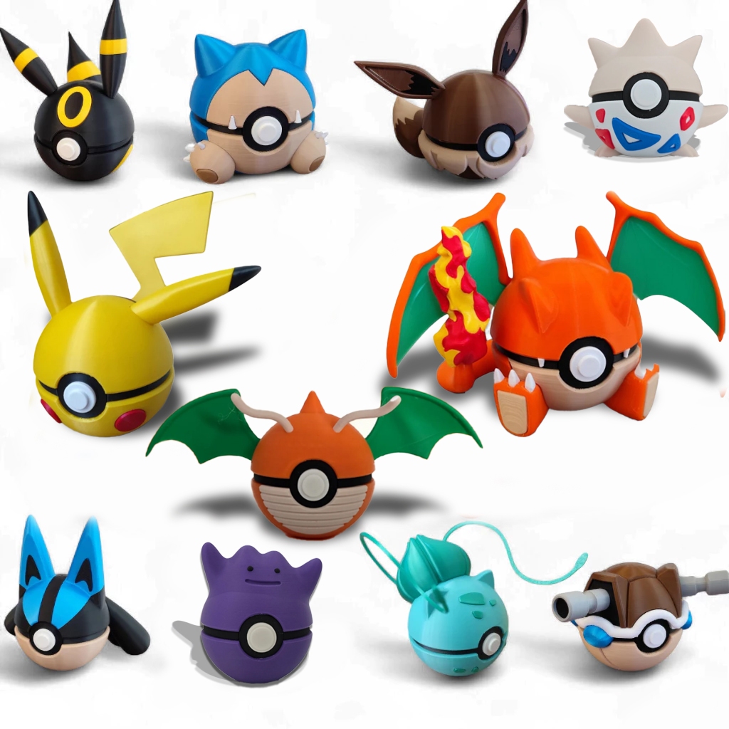 POKÉBOLAS 3D PERSONALIZADAS – Inspiradas nos Seus Pokémon Favoritos ...