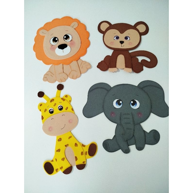 Painel Animais Safari Baby de EVA | Shopee Brasil