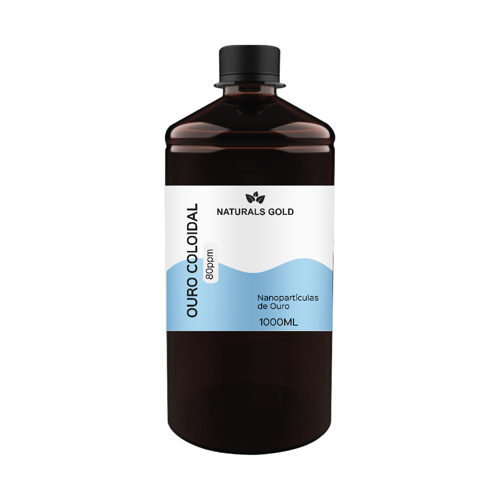 Ouro Coloidal 80ppm 1000ml | Shopee Brasil