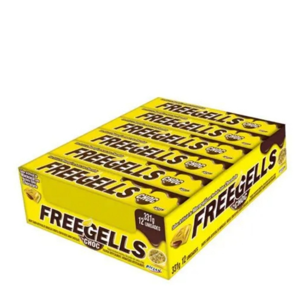 DROPS FREEGELLS SABOR MARACUJA COM CHOCOLATE - CAIXA COM 12 UNIDADES ...