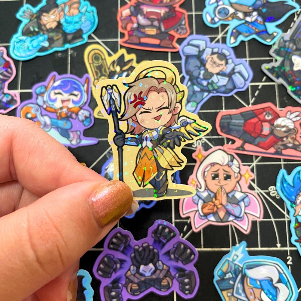 Stickers Overwatch - Holográficos - Pack de Adesivos Games | Shopee Brasil