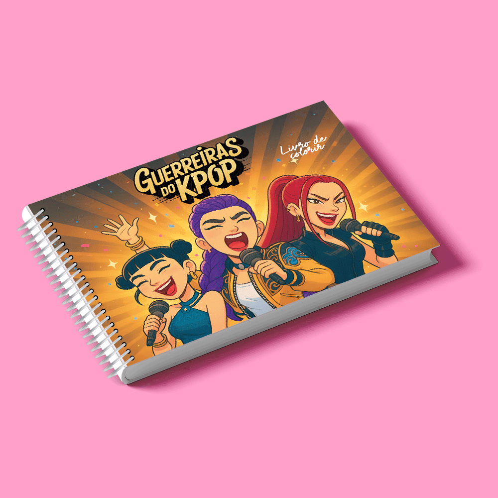 Livro De Colorir Guerreiras do KPOP Capa Personalizada Com Nome | Shopee Brasil