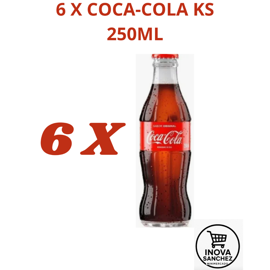 Coca - Cola Ks 250ML VIDRO | Shopee Brasil