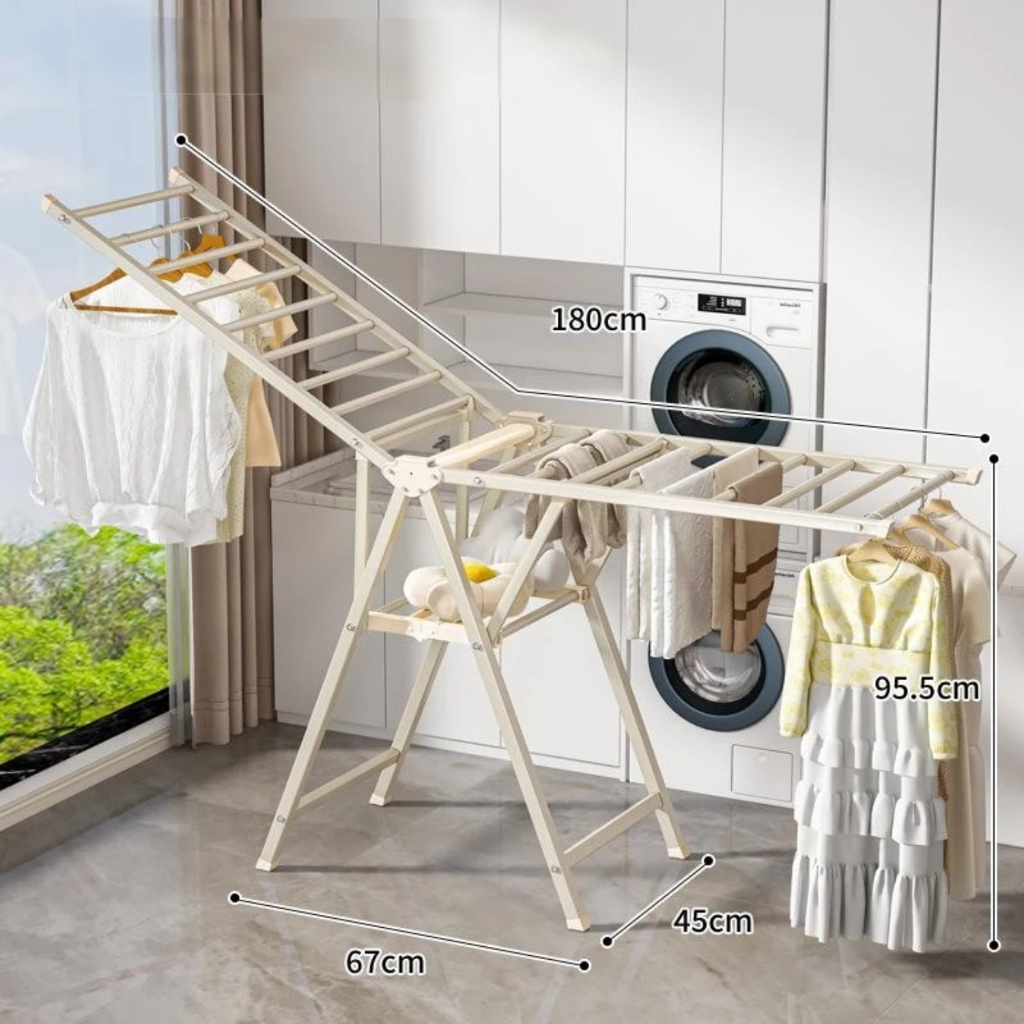 Varal de Chão Dobrável Com ou Sem Rodinhas Design Moderno Alta ...