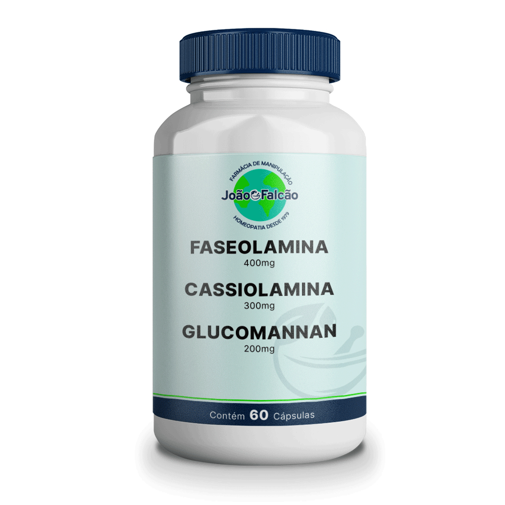 Faseolamina 400Mg + Cassiolamina 300Mg + Glucomannan 200Mg - 60 Doses ...