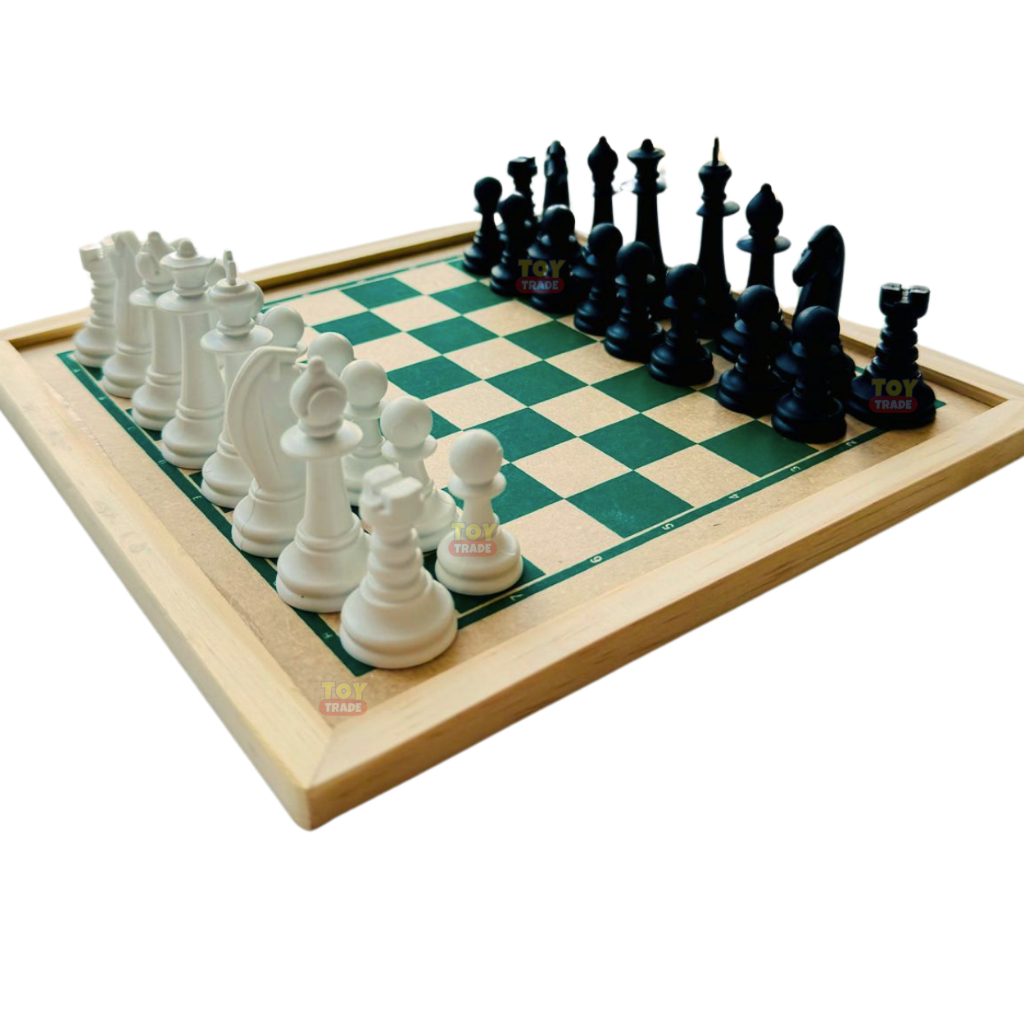 Tabuleiro de Xadrez Simples em Madeira – Toy Trade Estratégia e ...