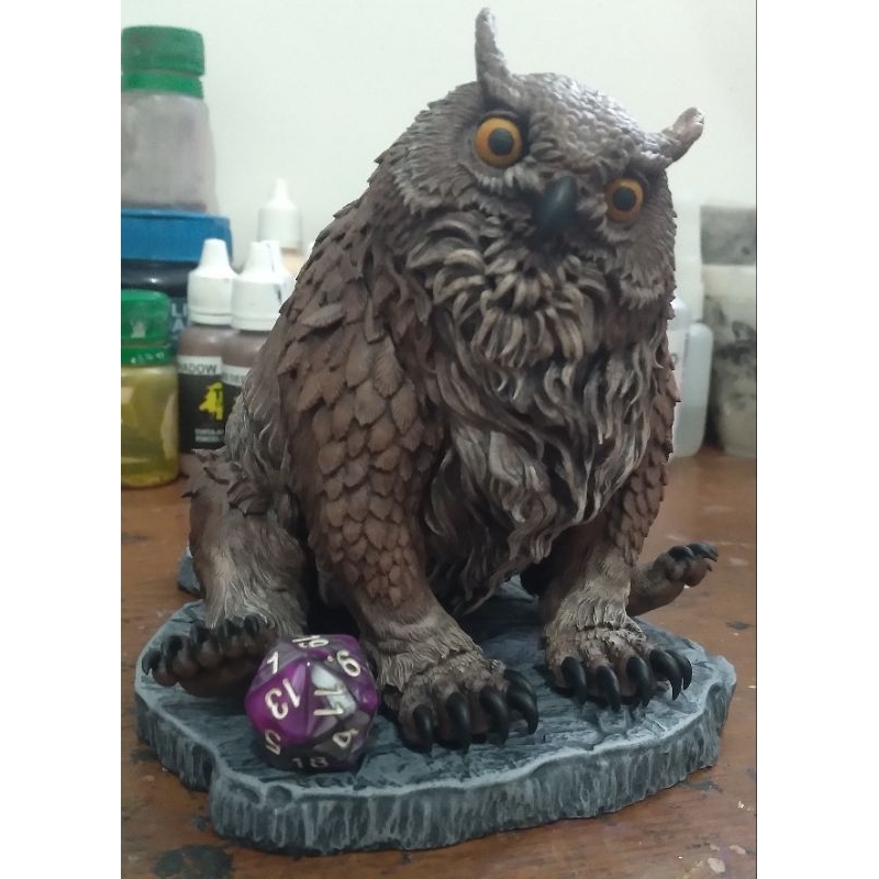 Baldur's gate 3 Urso coruja pintado 12,5cm. | Shopee Brasil