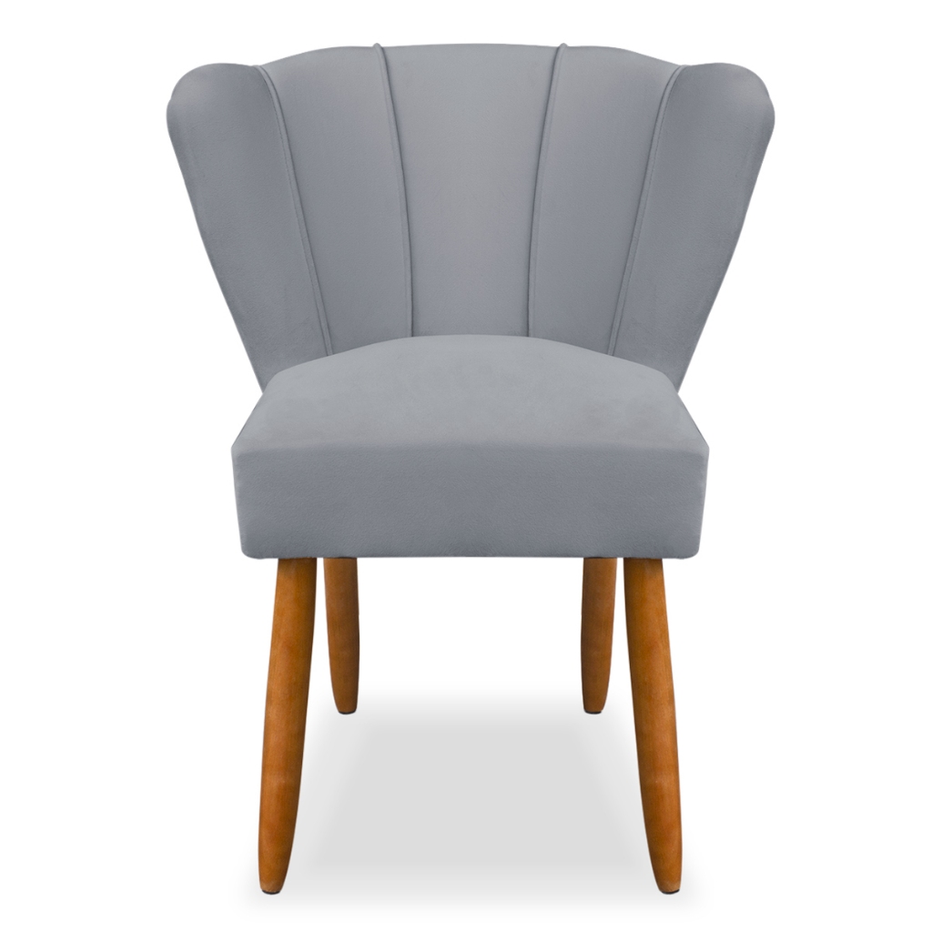 Cadeira petala veludo cinza | Shopee Brasil