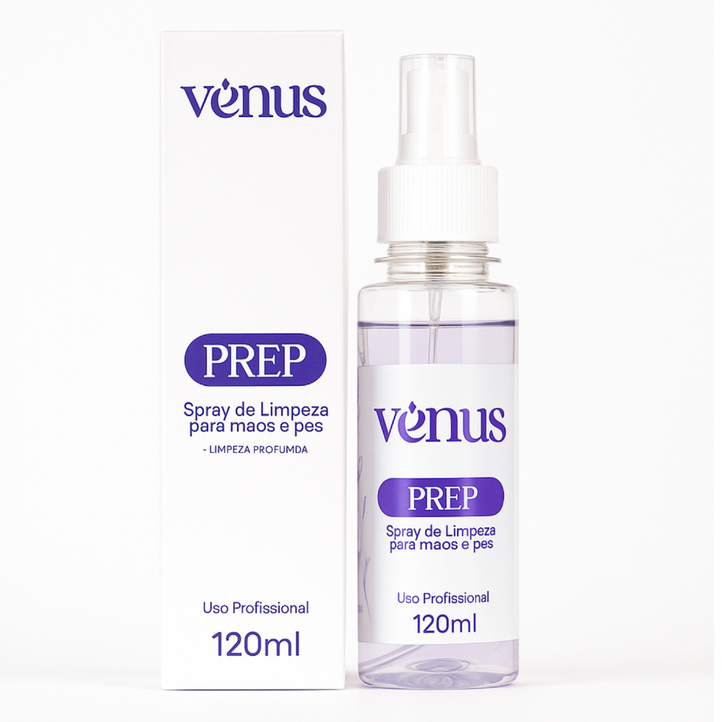Prep Vênus Spray Preparador Unha Nails Limpeza 120ml Alongamento Unhas ...