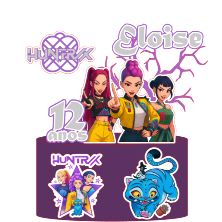 topo-de-bolo-guerreiras-do-k-pop-huntrix-shopee-brasil