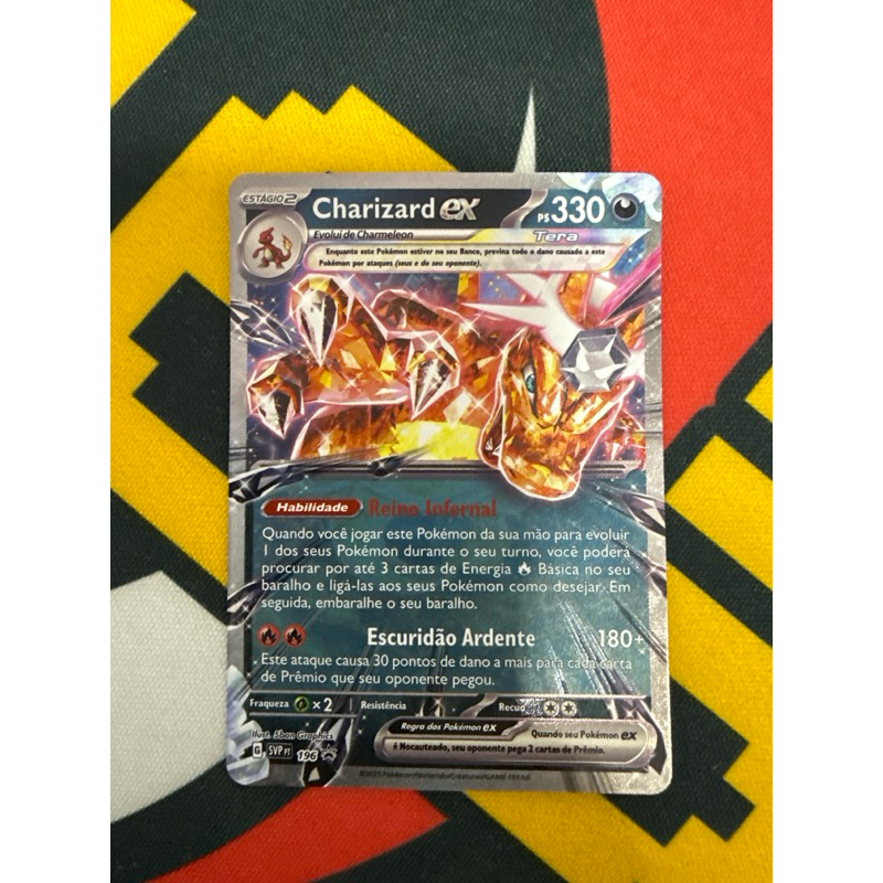 Carta Pokémon Charizard ex Tera Promo 196 | Shopee Brasil