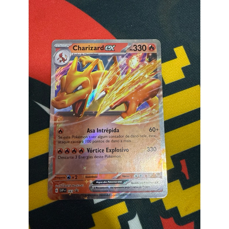 Carta Pokémon Charizard ex Foil Promo 161 | Shopee Brasil