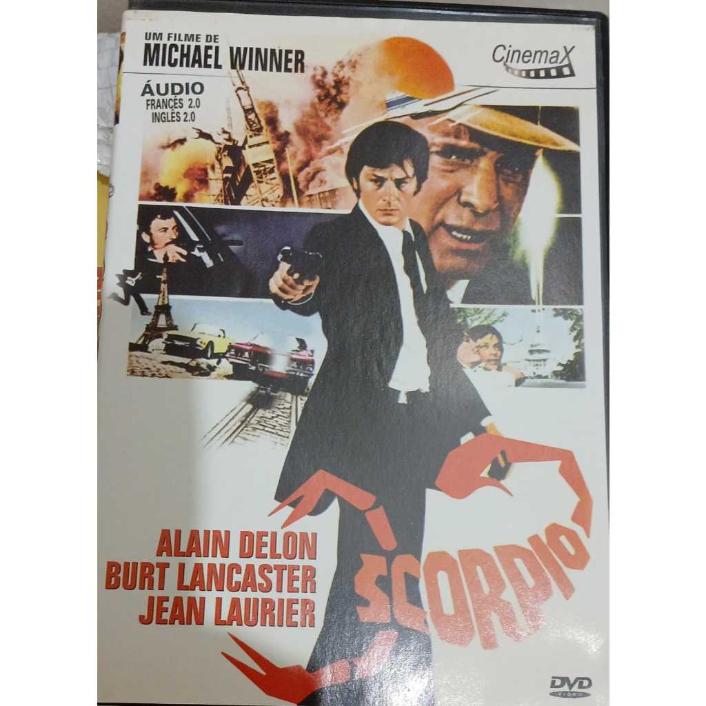 DVD SCORPIO - ORIGINAL - ALAIN DELON - BURT LANCASTER | Shopee Brasil