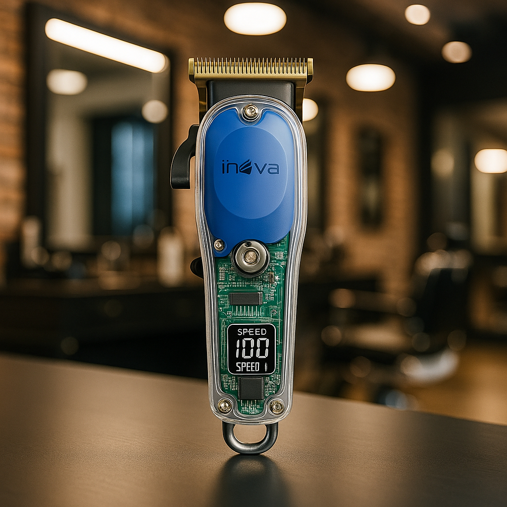 Aparador de Pelos Profissional Inova máquina de cortar cabelo 2 velocidade barbeador elétrico ...