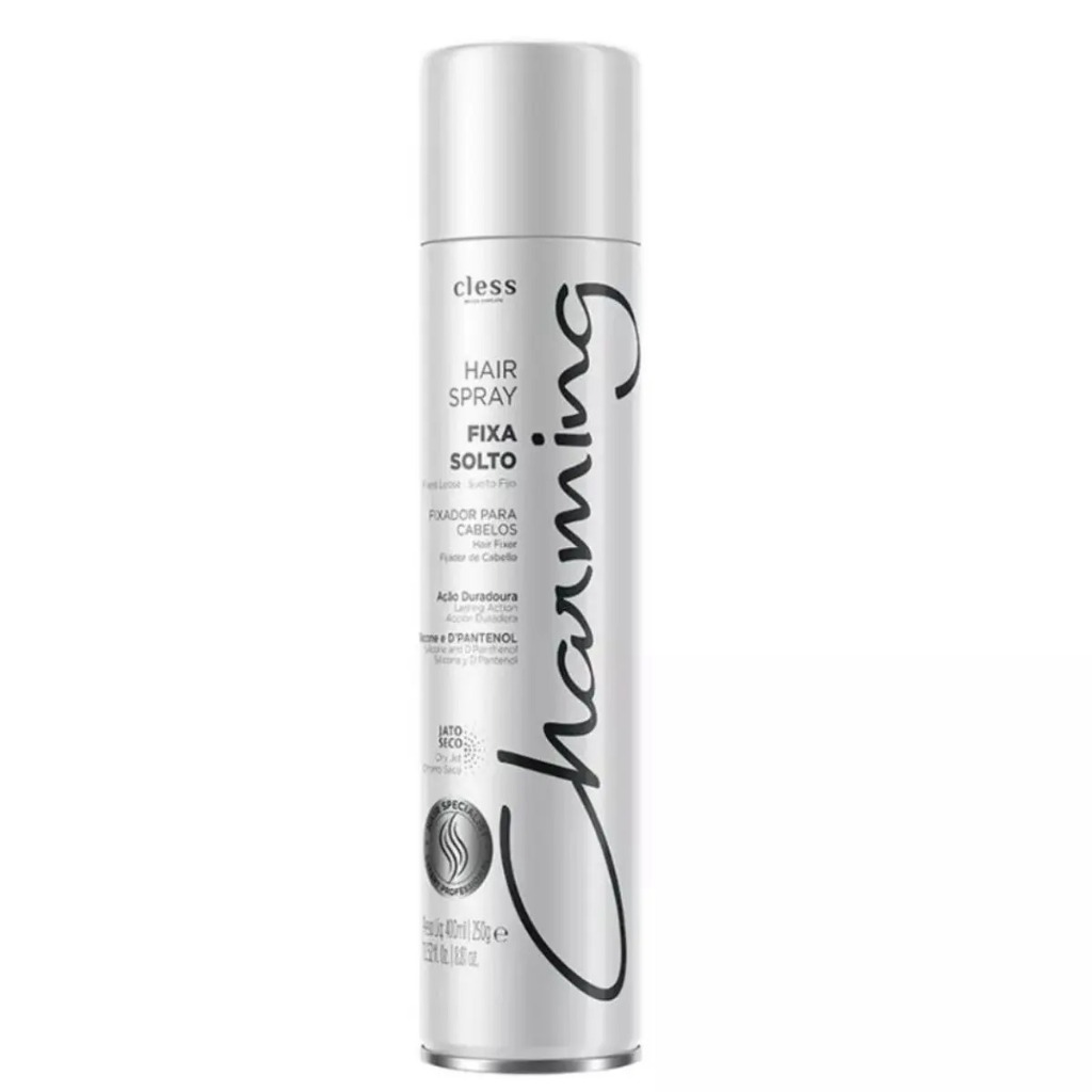 Charming Hair Spray Fixador Charming Fixa Solto/Normal 400ml | Shopee ...