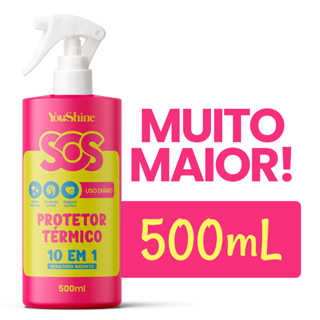 Protetor Termico 10 em 1 Spray Capilar SOS YouShine 500mL Defrizante Finalizador | Shopee Brasil