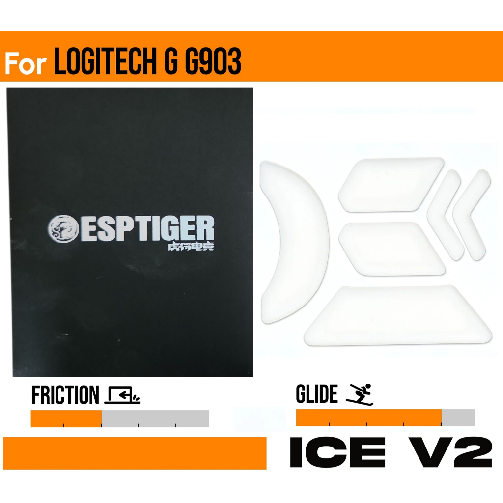 Mouse Feet Esp Tiger ICE V2 * Logitech G903 | Shopee Brasil