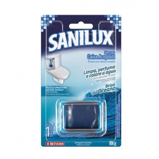 Sanilux Bloco Caixa Acoplada - Limpa e perfuma | Shopee Brasil
