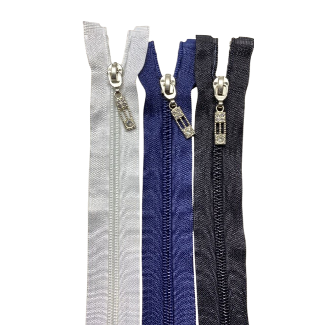 ZIPER NYLON GROSSO ABERTO EMBAIXO CURSOR CHAPINHA COM STRASS 2 UND ...