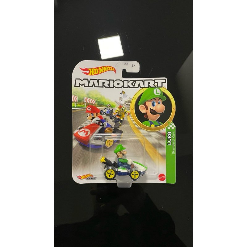 Miniatura Mario Kart Hot Wheels Luigi Standard Kart GBG25 Original ...
