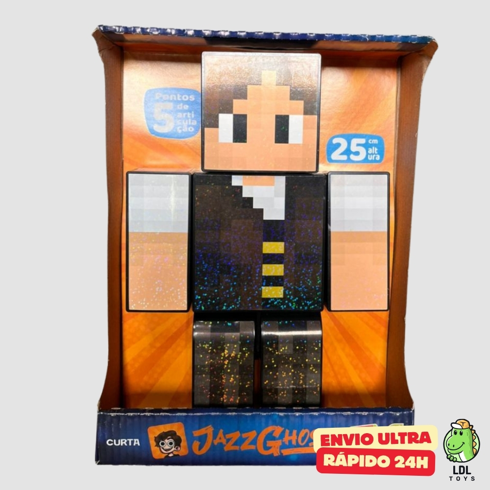 Boneco Articulado JazzGhost 25cm Gamer Youtuber Algazarra | Shopee Brasil