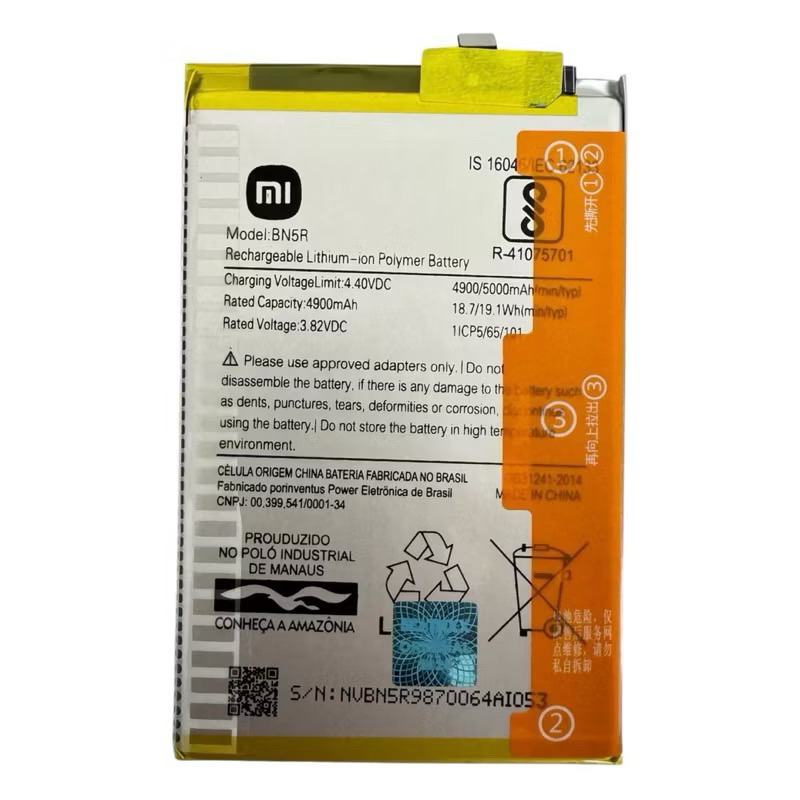 BAT ORIGINAL BN5R Para Xiaomi Redmi A3-Envio imediato | Shopee Brasil