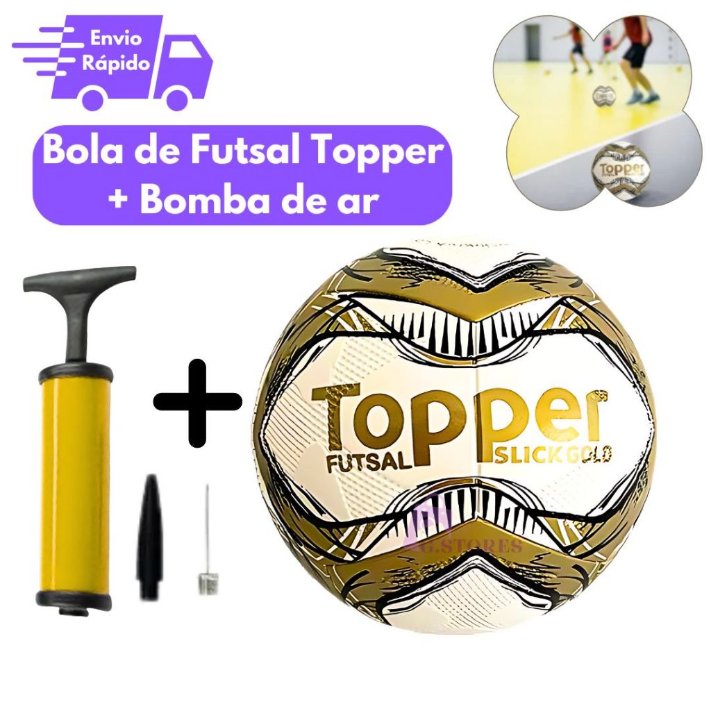 Bola Futebol Campo Oficial Topper + Bomba de Ar | Shopee Brasil