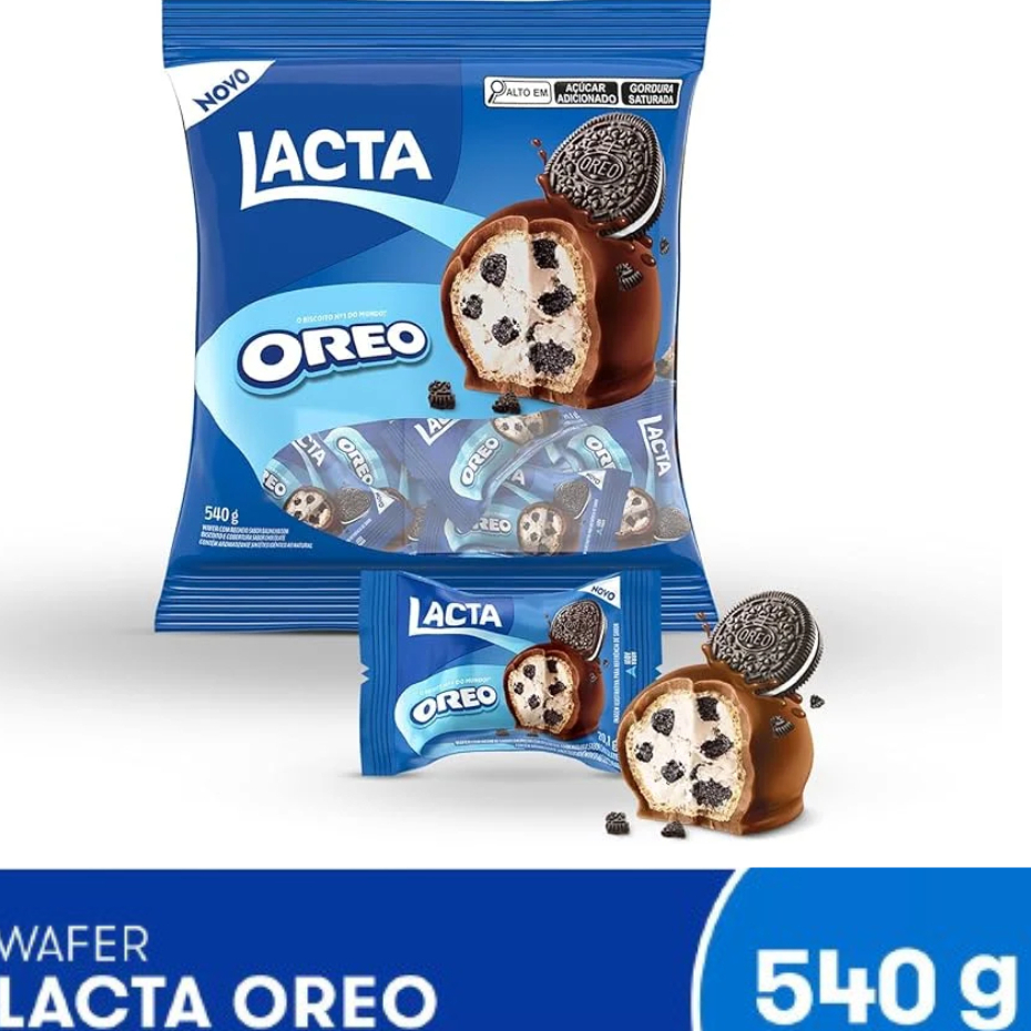 BomBom Pacote 1KG Ouro Branco ou Sonho de Valsa ou Oreo - (540g) Lacta ...