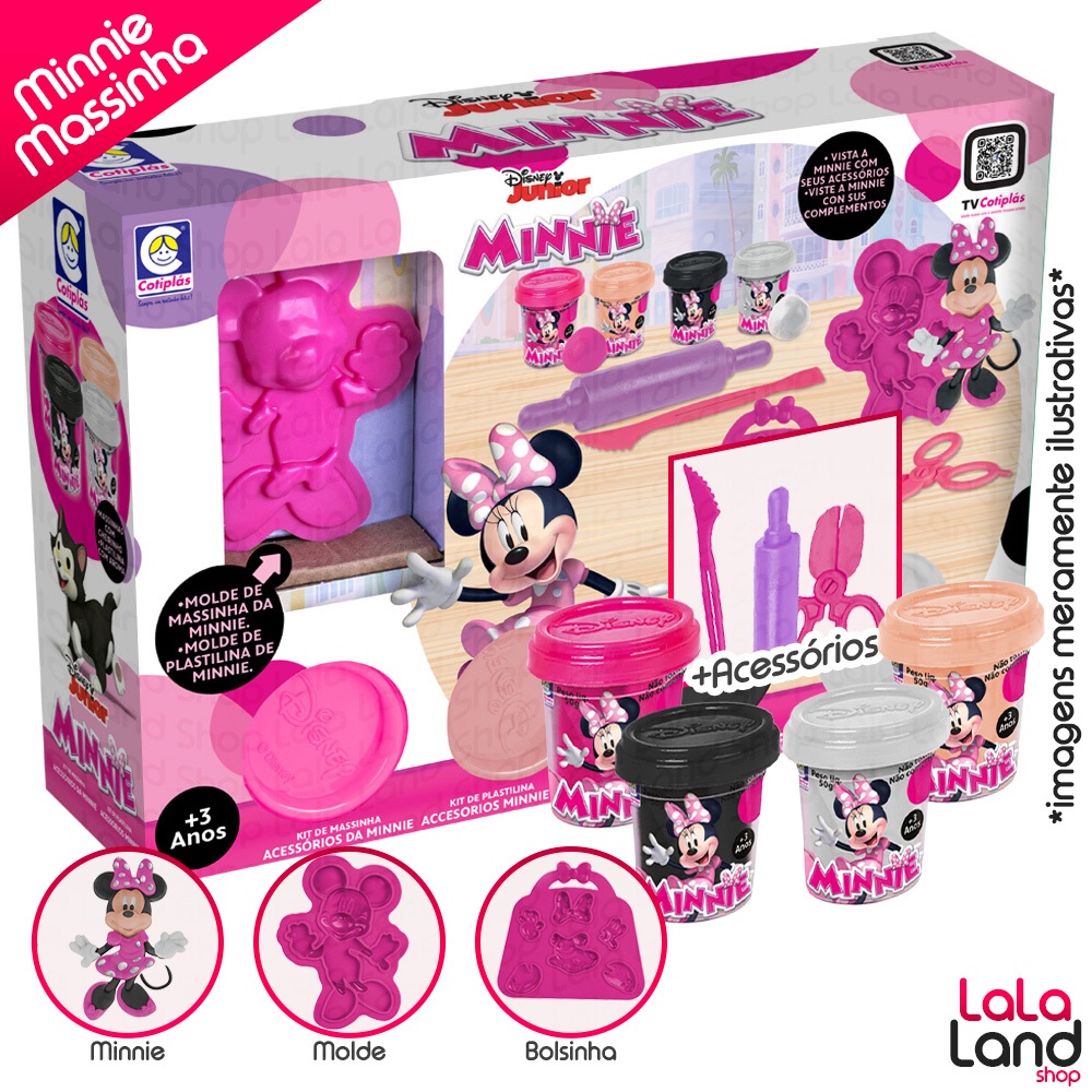 Kit Massinha Minnie Mickey Mouse Disney Junior Com Moldes e Acessórios ...