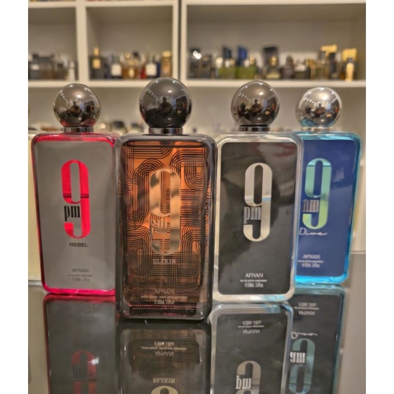 9pm elixir-9pm- 9 am dive + 9 pm Rebel AFNAN EDP 3ml- 5ml -10ml- ENVIO RÁPIDO 📦 | Shopee Brasil
